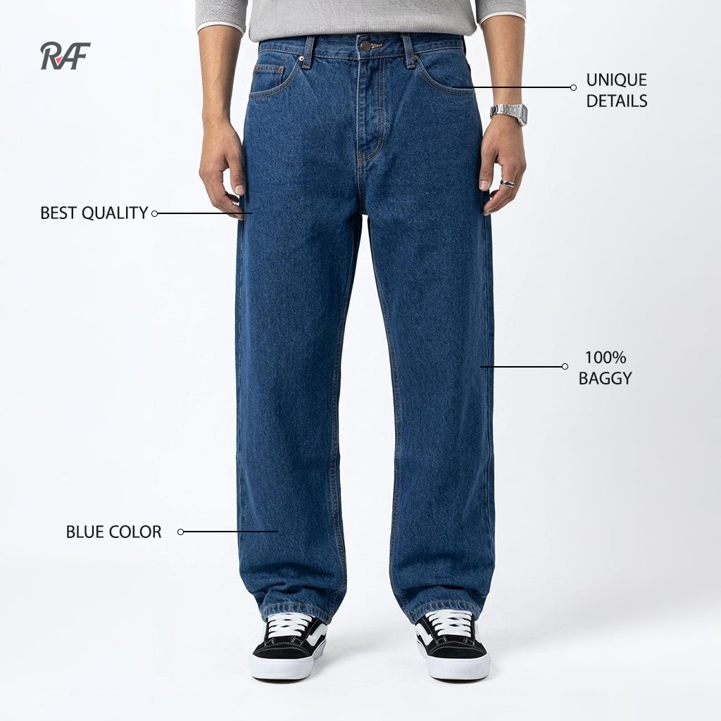 BLUE BAGGY JEANS – Raf Store